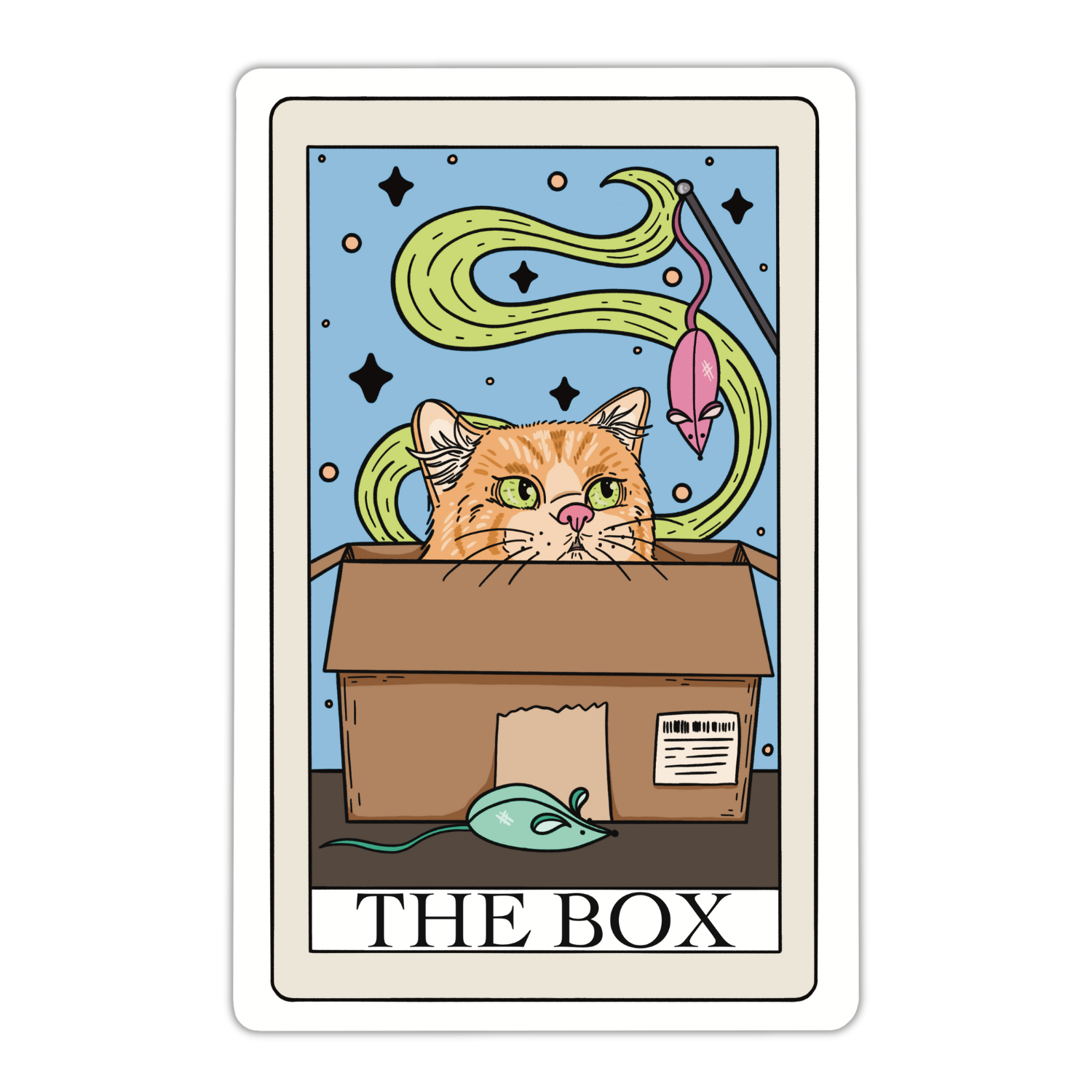 The Box Tarot Card Vinyl Sticker – Midnight Door Studio LLC