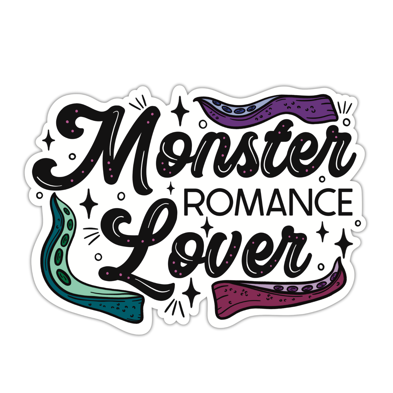 Monster Romance Lover Vinyl Bookish Sticker for Laptops, Water Bottles ...
